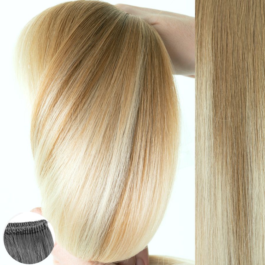 #6/60 Balayage - Straight Machine Weft Hair Extensions by Aqua Hair ...